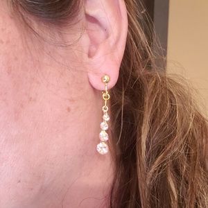 custom made jewelry | Jewelry | 5 Champaign Cz Pink Rose Gold Drop ...
